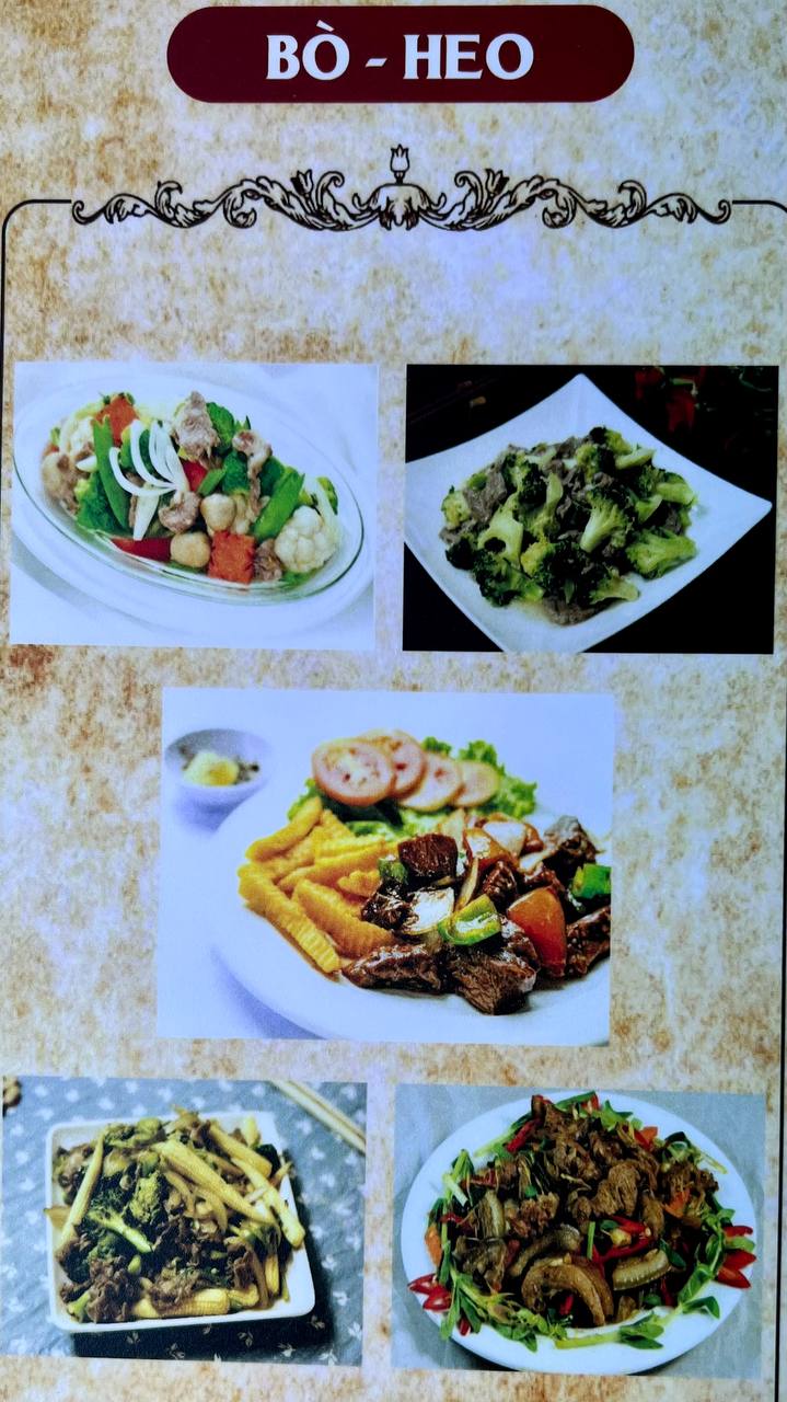 Menu – Anh Thu II Restaurant